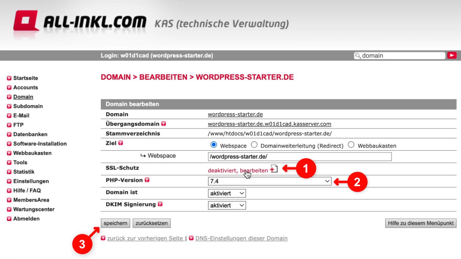 All-Inkl Account & WordPress einrichten – wphelp.de
