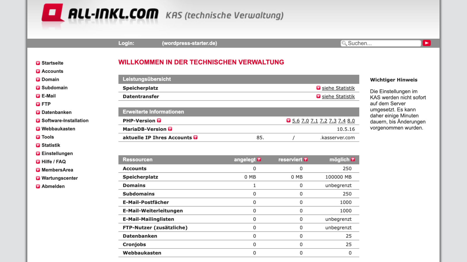 All-Inkl Account & WordPress einrichten – wphelp.de